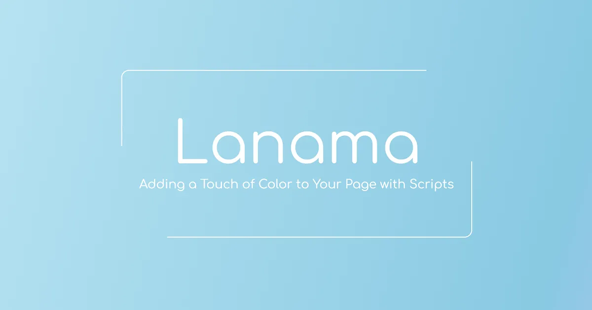 Lanama - Web Scripts